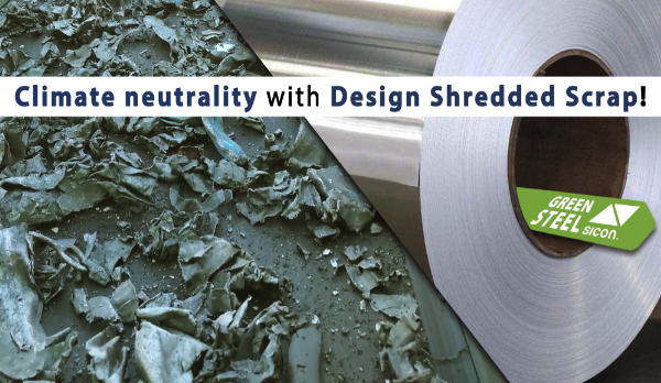 Climate neutraliy with design shredded scrap | Sicon GmbH